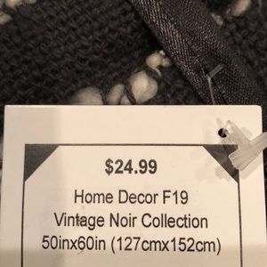 Hobby Lobby | Bedding | Vintage Noir Collection Boho Throw | Poshmark